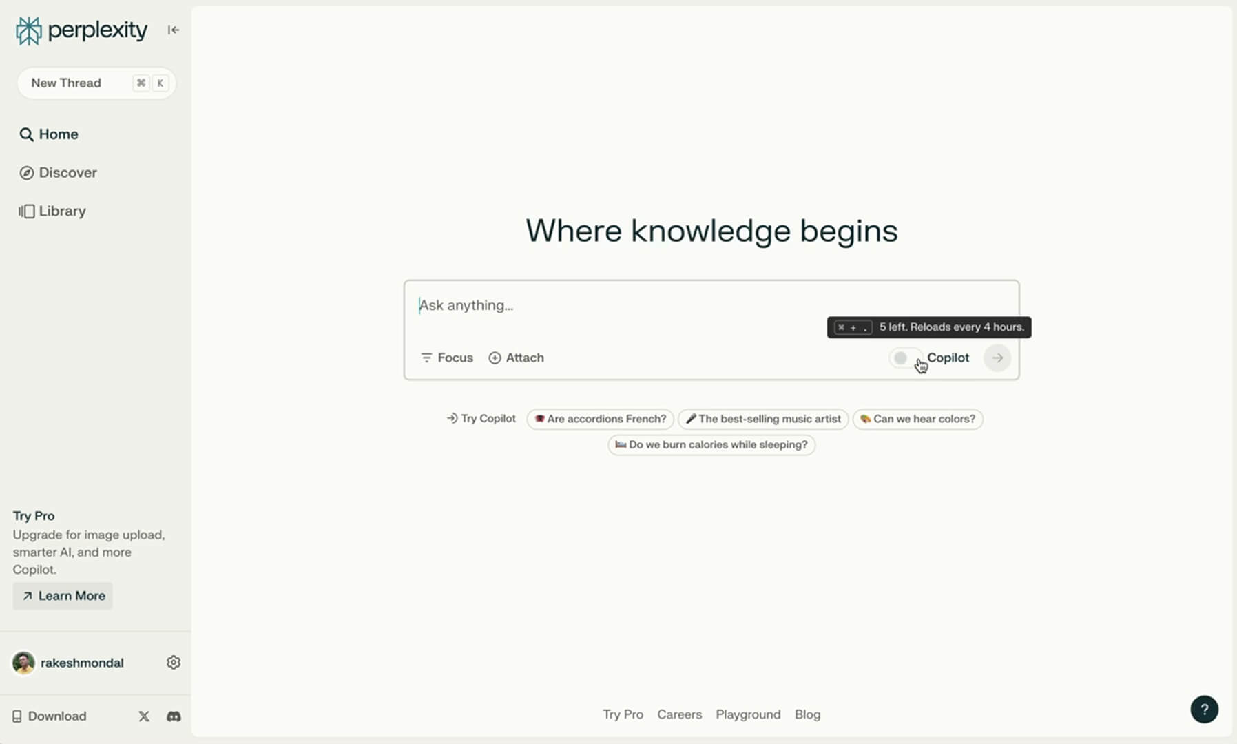 Perplexity.ai | UI, UX Design | SaaS | Application Design | saas ui